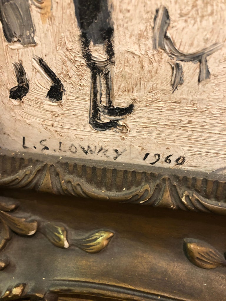 OLD MASTER Signed L S Lowry " Kick Around " Oil Painting 20thCentury ...