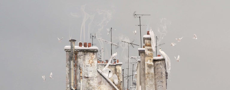 Laurent Chehere - Solstice - Contemporary whimsical white digital color ...