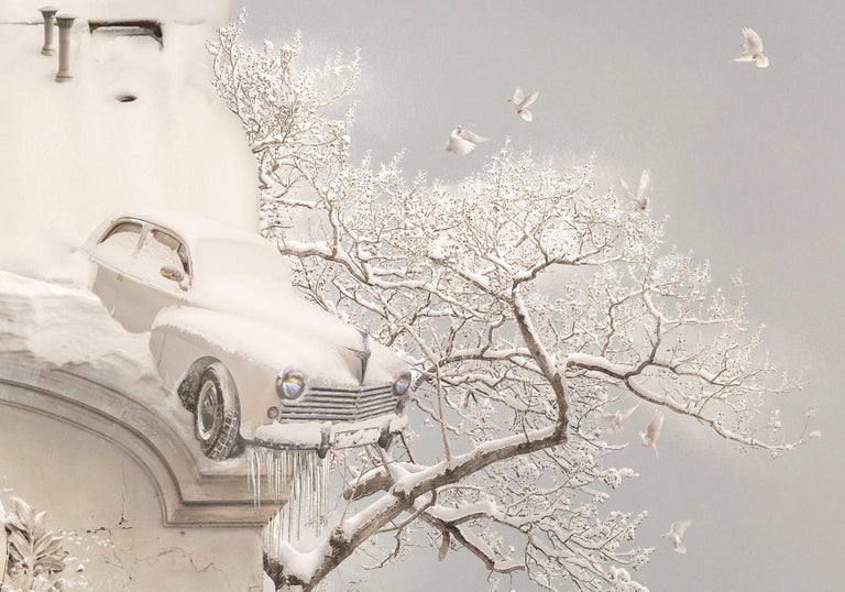 Laurent Chehere - Solstice - Contemporary whimsical white digital color ...
