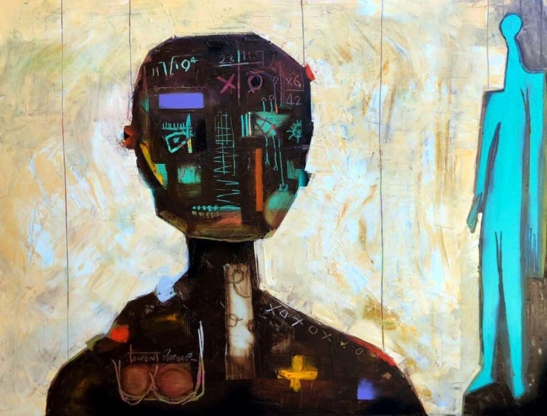 Laurent Proneur - Controlled by fear, Painting, Oil on Canvas For Sale ...