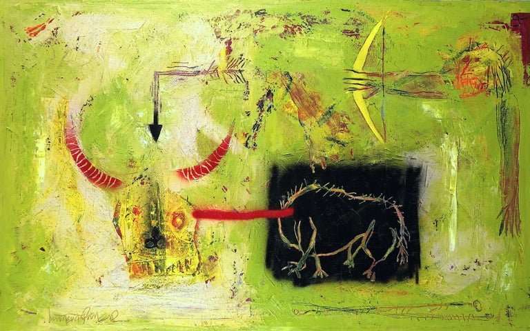 Laurent Proneur - Irrational behavior, Painting, Oil on Canvas For Sale ...