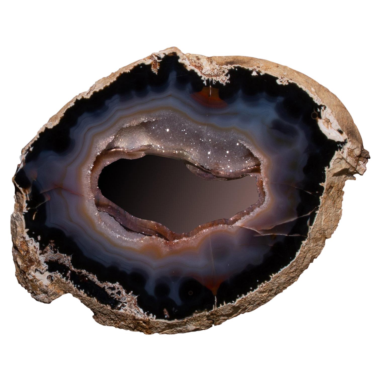 "Lava" Agate Mirror For Sale at 1stDibs