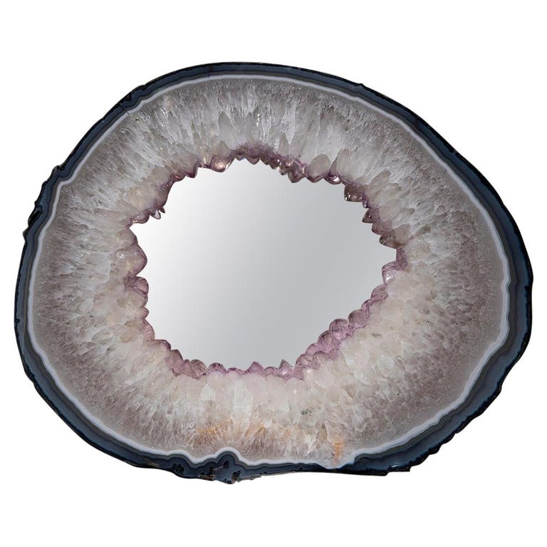 "Lava" Amethyst Mirror For Sale at 1stDibs