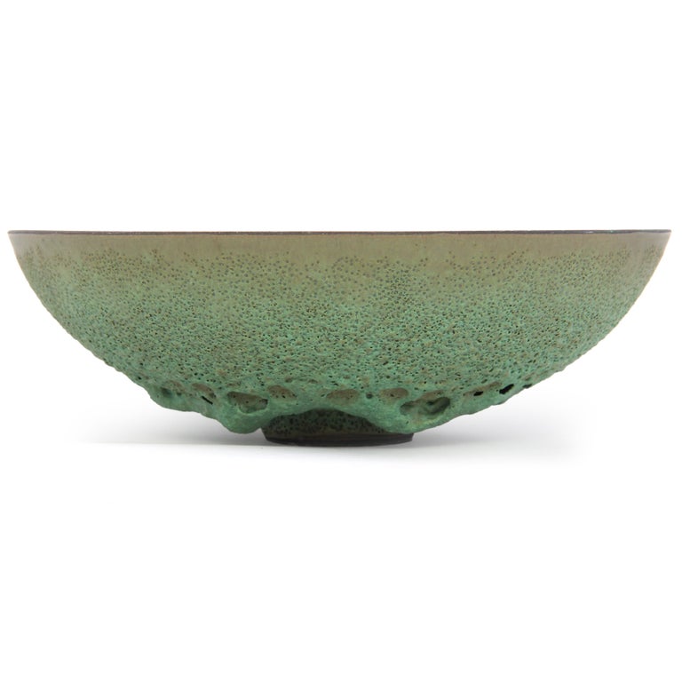 'Lava' Glazed Ceramic Bowl by James Lovera at 1stDibs