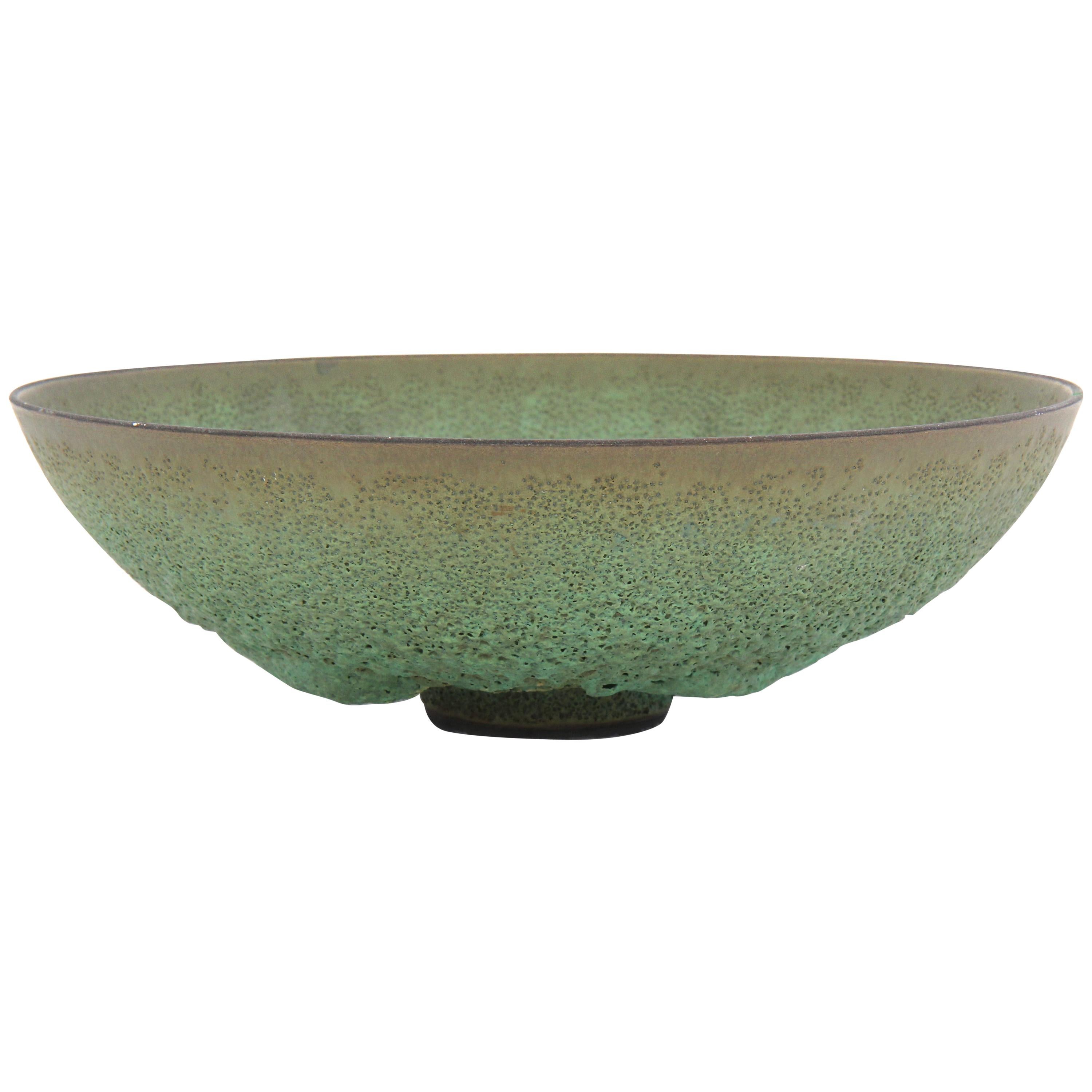 'Lava' Glazed Ceramic Bowl by James Lovera at 1stDibs