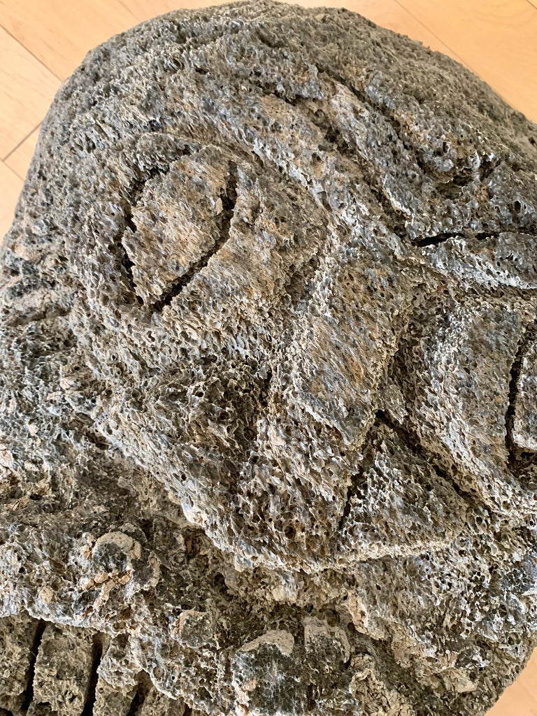 Lava Rock Face Sculpture at 1stDibs | lava rock sculpture