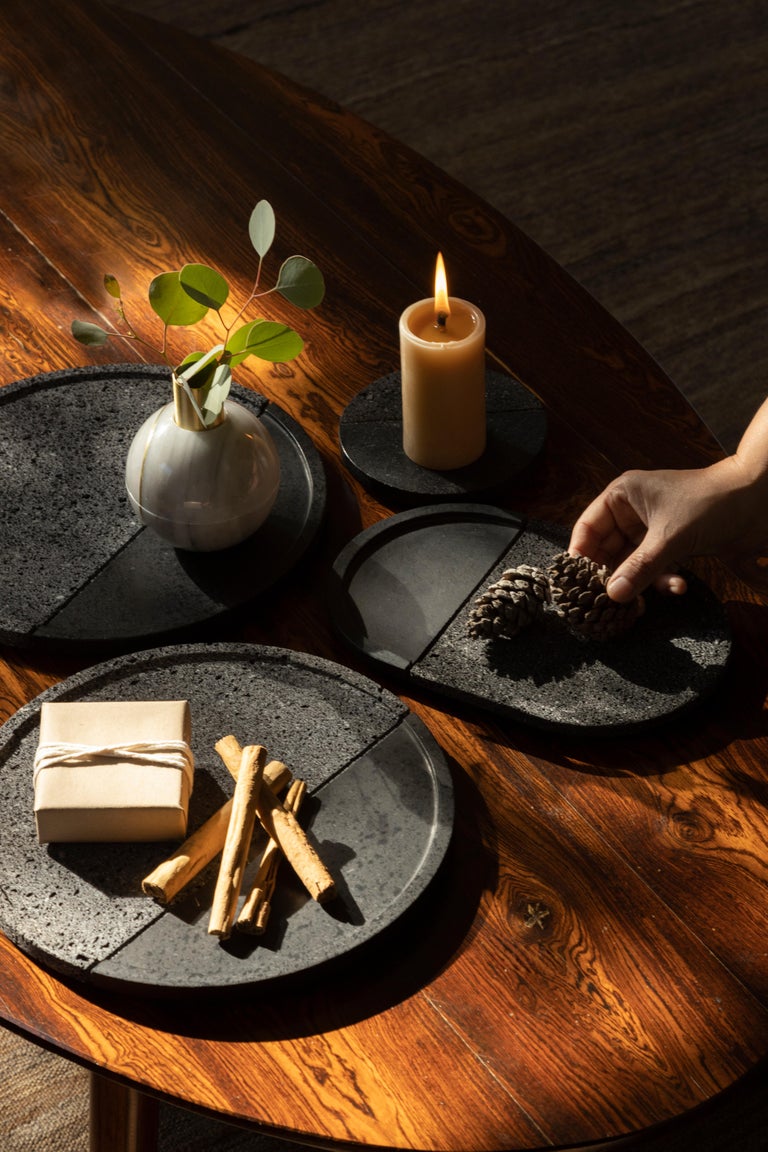 Lava Tray Oval, Volcanic Stone For Sale at 1stDibs