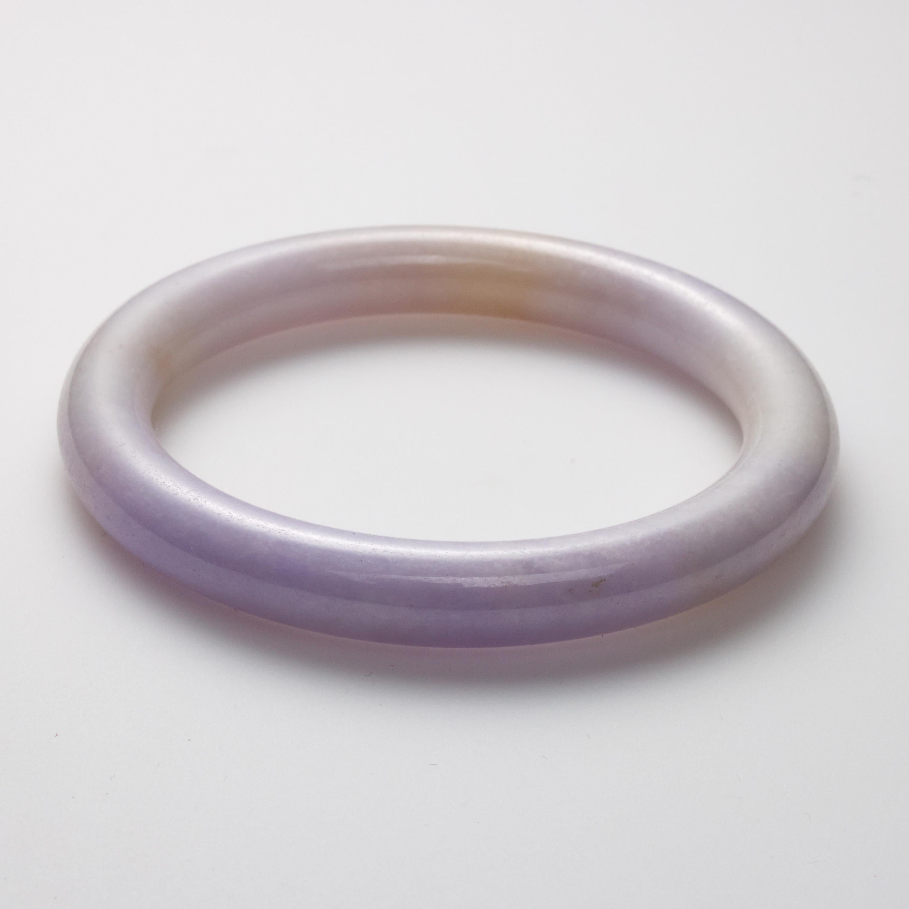 Lavender Jade Bangle Certified Untreated at 1stDibs | lavender jade ...