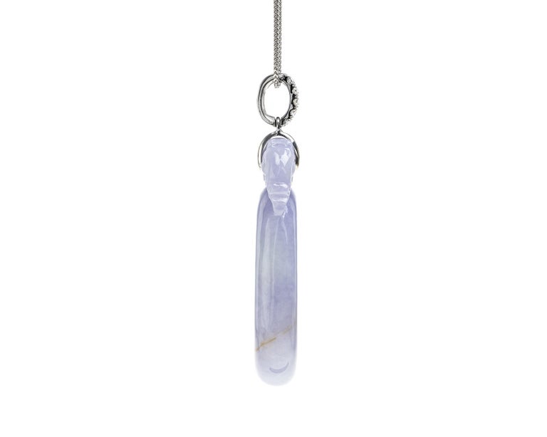 Lavender Jadeite Jade Ancient Gold Coin Pendant, Certified Untreated ...