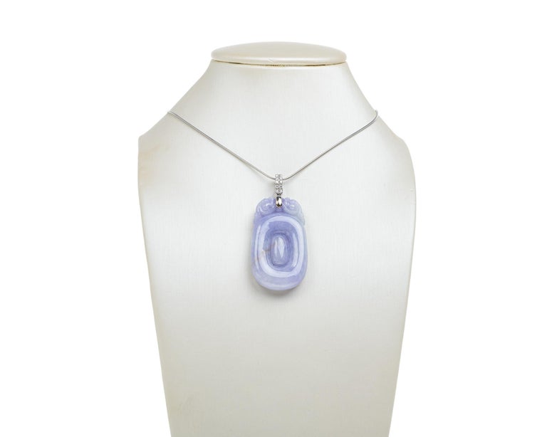Lavender Jadeite Jade Ancient Gold Coin Pendant, Certified Untreated ...