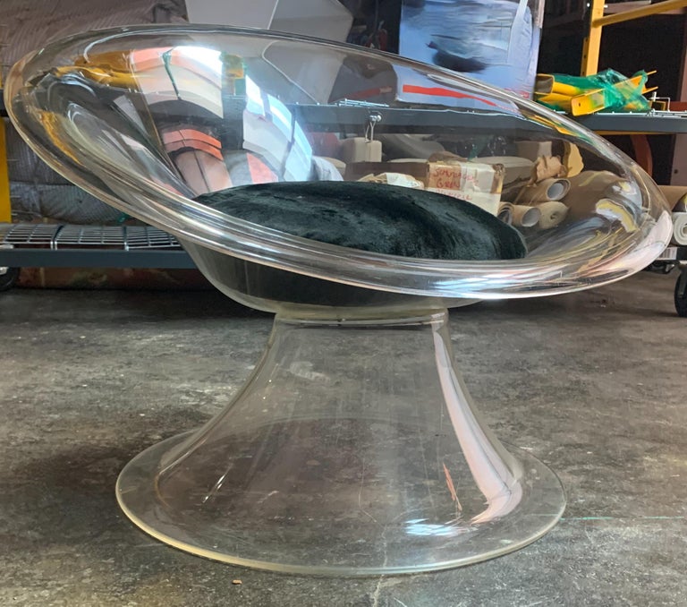 Laverne International Buttercup Lucite Lounge Chair, Invisible Group ...