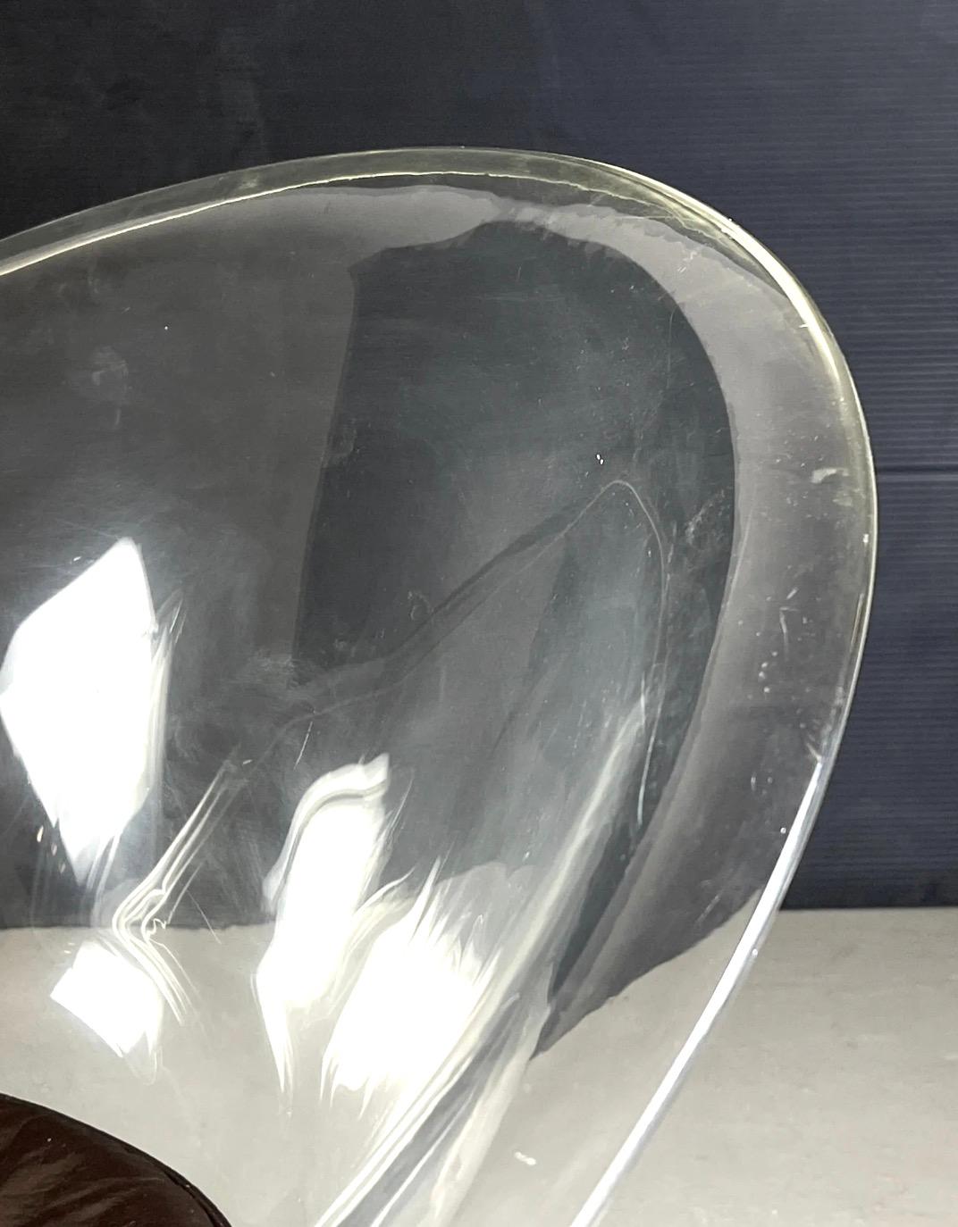 Laverne International Buttercup Lucite Lounge Chair Pair, Invisible ...