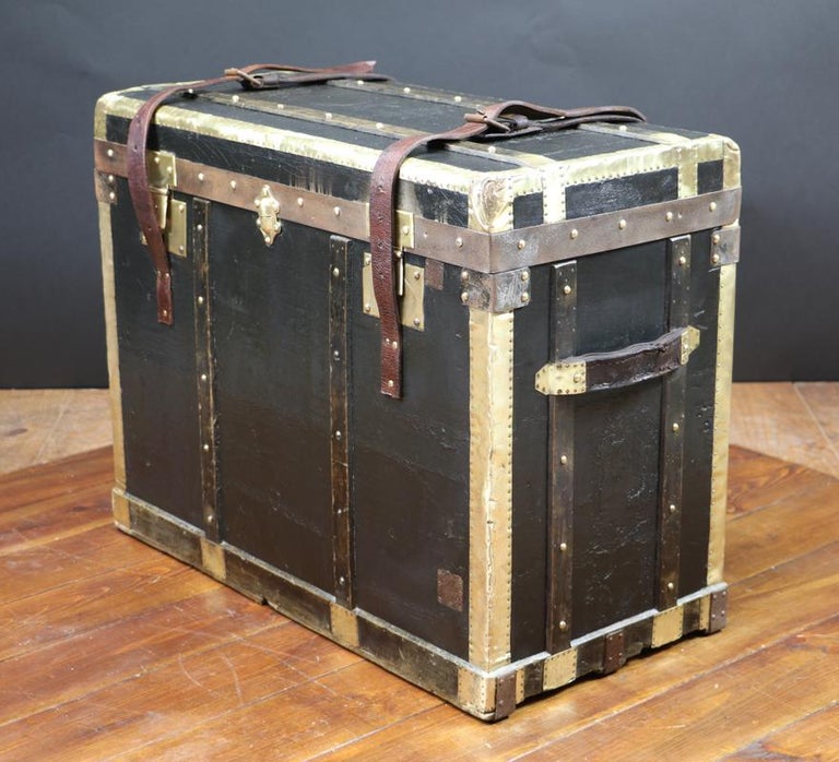 Lavolaille Branded Flat-Topped Trunk at 1stdibs