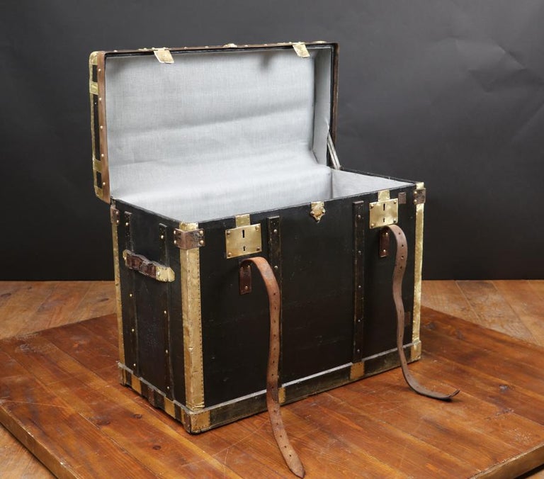 Lavolaille Branded Flat-Topped Trunk at 1stdibs