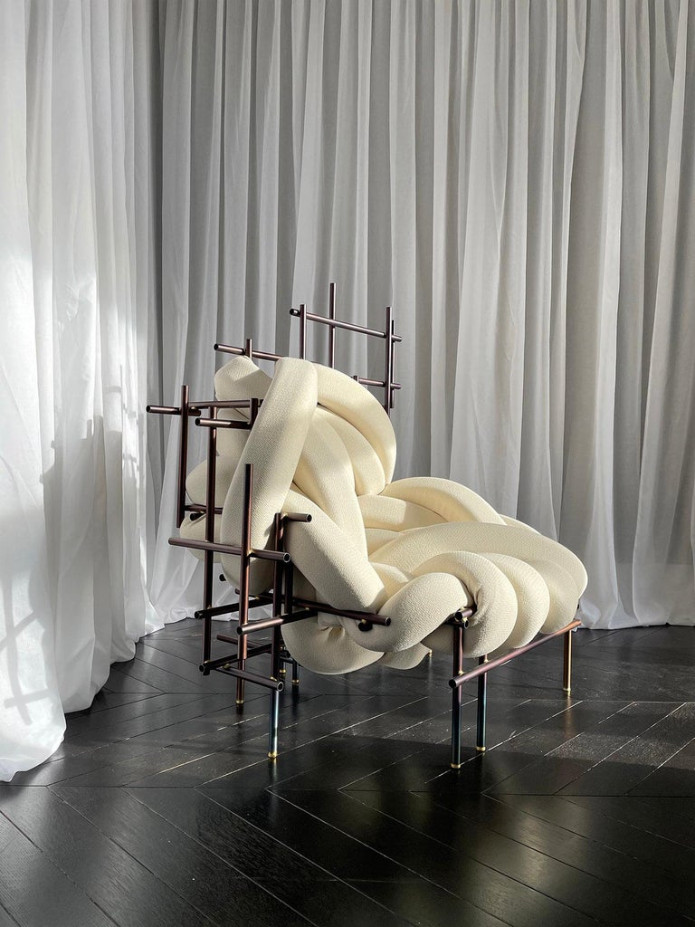 Lawless Fauteuil, Unique, Sculpted by Evan Fay For Sale at 1stDibs