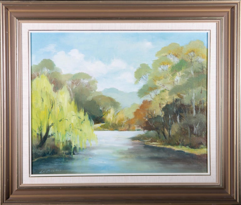 Lawrence Booker - Lawrence Booker - Framed Contemporary Oil, Quiet ...