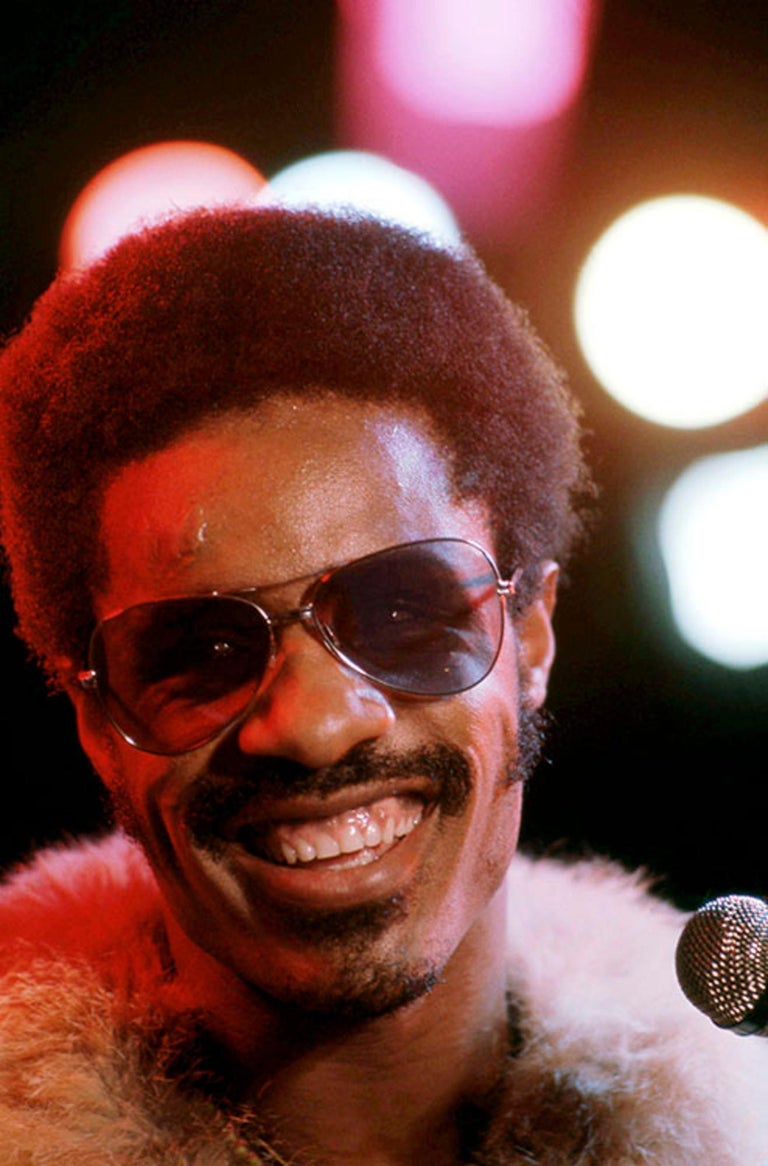 Lawrence Fried - Stevie Wonder Performing 30”x40” For Sale at 1stDibs