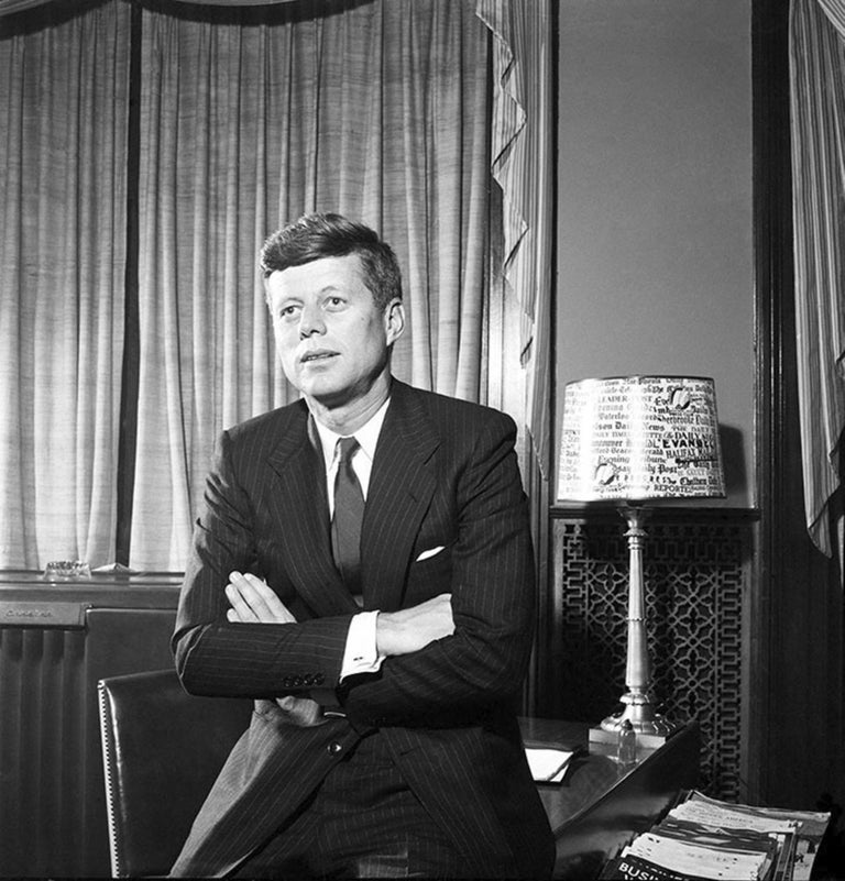 Lawrence Fried - US President John F. Kennedy 20”x24” For Sale at 1stDibs