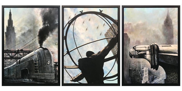 Lawrence Gipe - INDUSTRIAL (TRIPTYCH) For Sale at 1stDibs