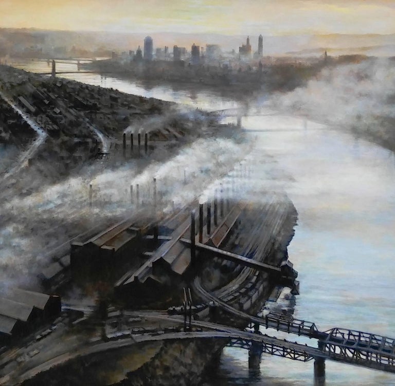 Lawrence Gipe - Monongahela, 1947, Painting For Sale at 1stdibs