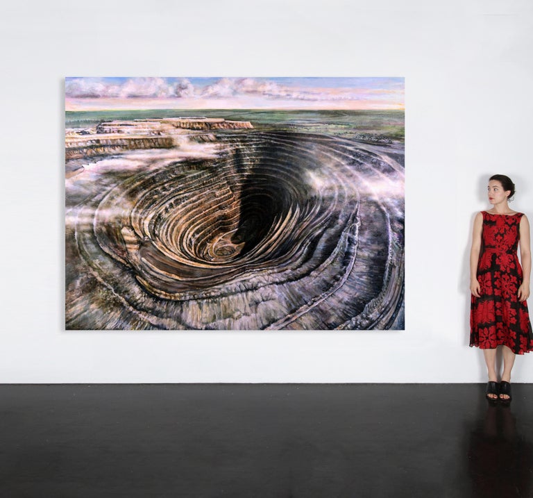 Lawrence Gipe - Russian Drone Painting No. 1 (Mir Diamond Mine, Siberia ...