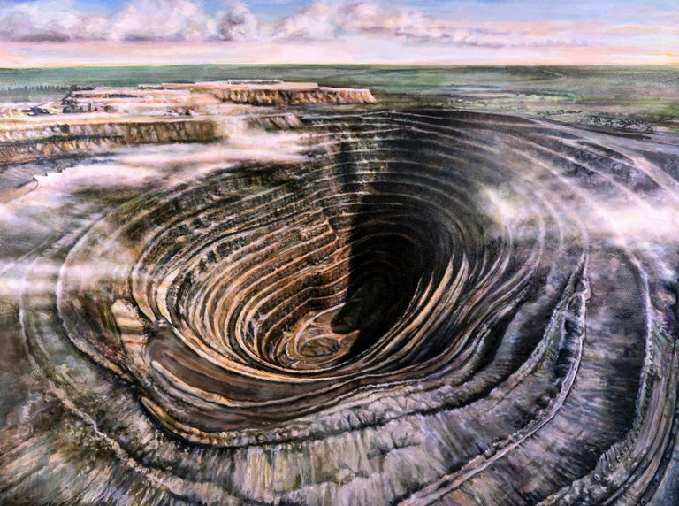 Lawrence Gipe - Russian Drone Painting No. 1 (Mir Diamond Mine, Siberia ...