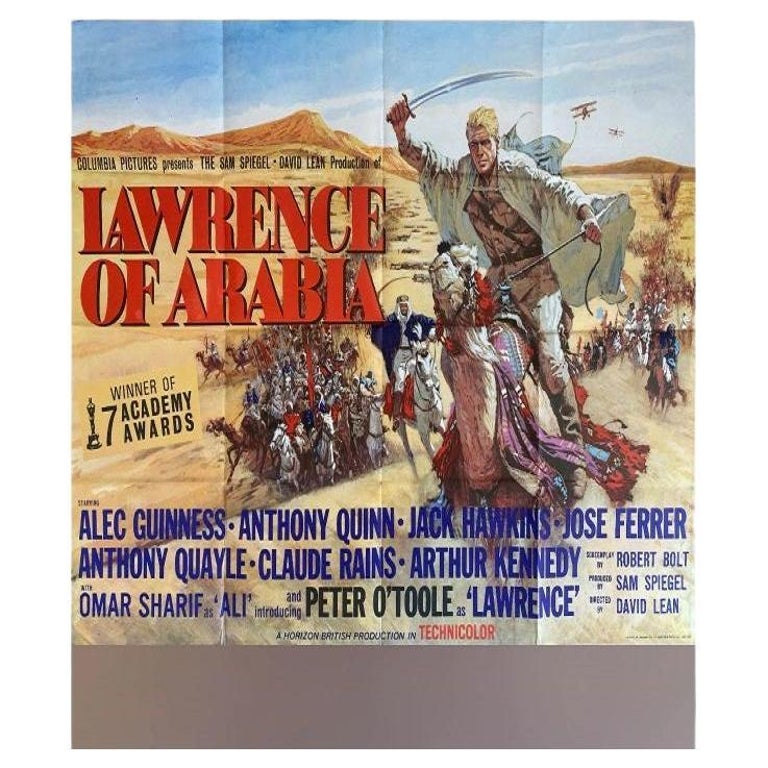 Lawrence of Arabia, Unframed Poster, 1962-1963 For Sale at 1stDibs
