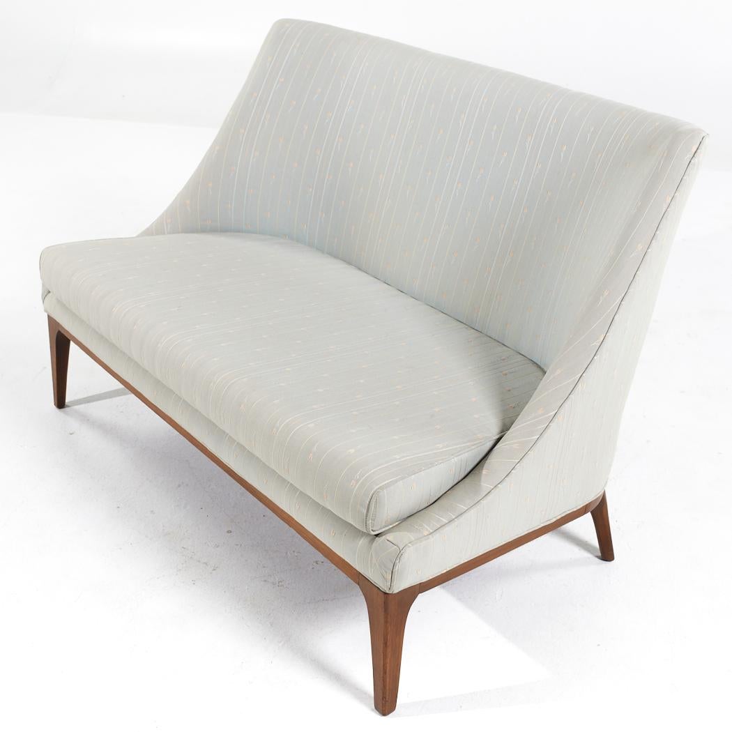 Lawrence Peabody for Nemschoff Mid Century Settee Sofa at 1stDibs