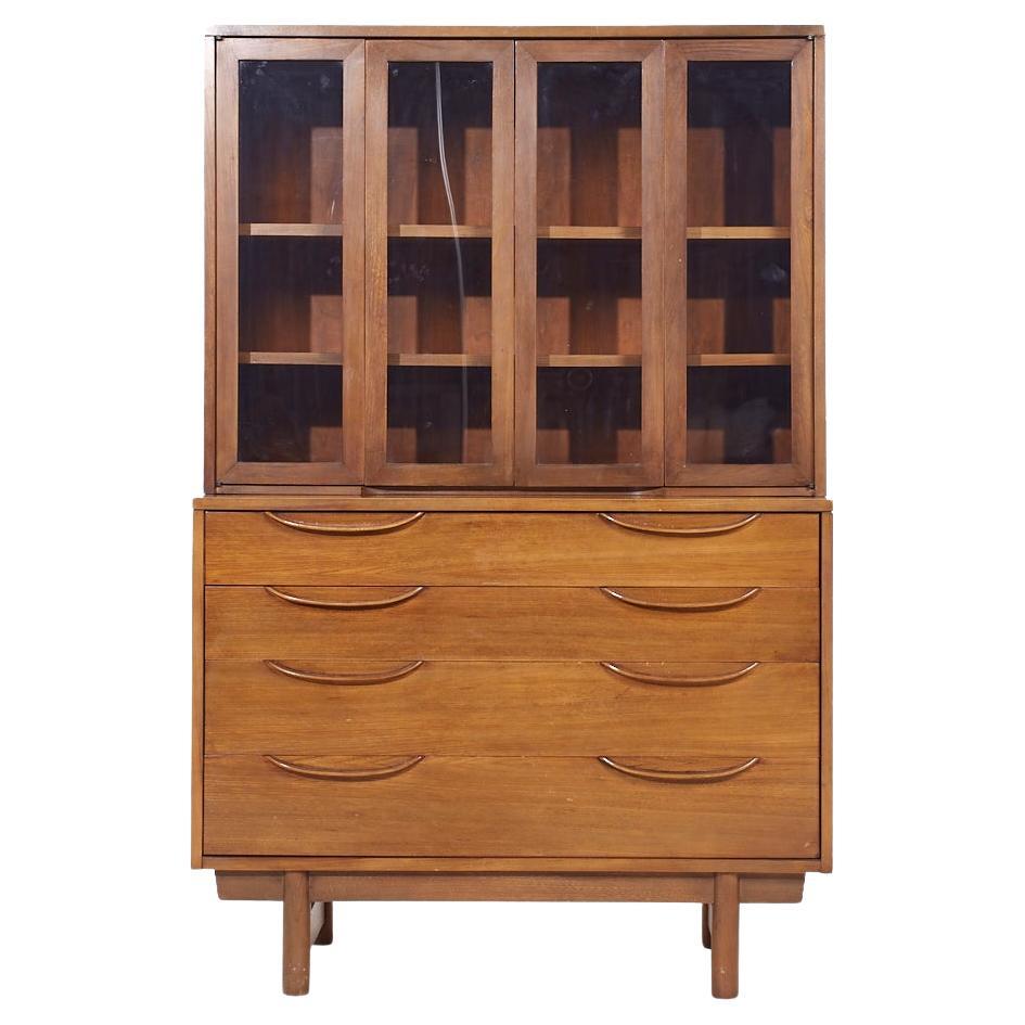 Lawrence Peabody for Nemschoff Mid Century Secretary Desk Bar Credenza ...