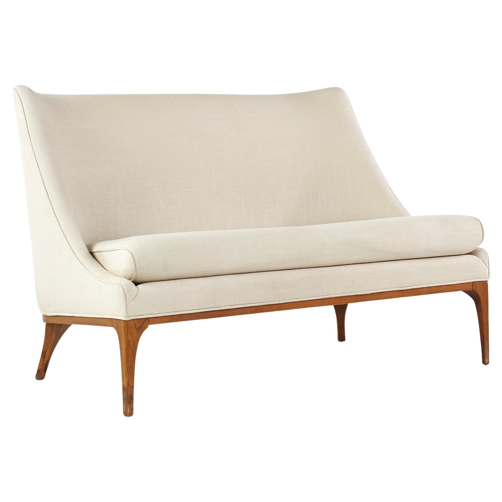 Lawrence Peabody Long Walnut Bench / Coffee Table For Richardson ...