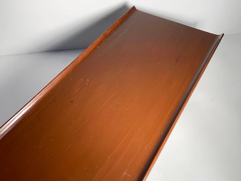 Lawrence Peabody Long Walnut Bench / Coffee Table For Richardson ...