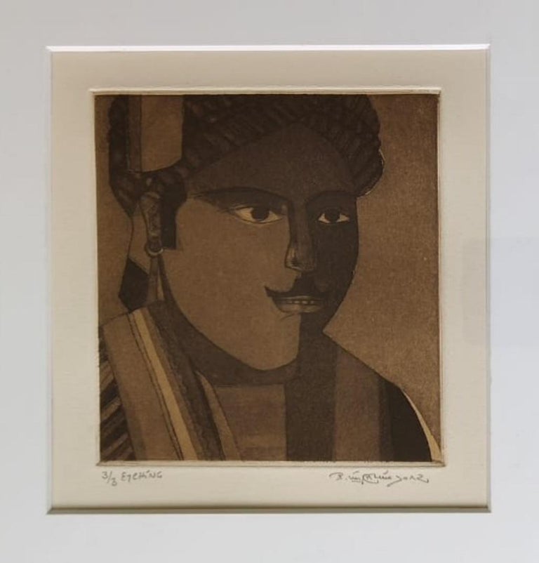 Laxma Goud - Untitled, Etching on paper, Modern Indian Artist "In Stock ...