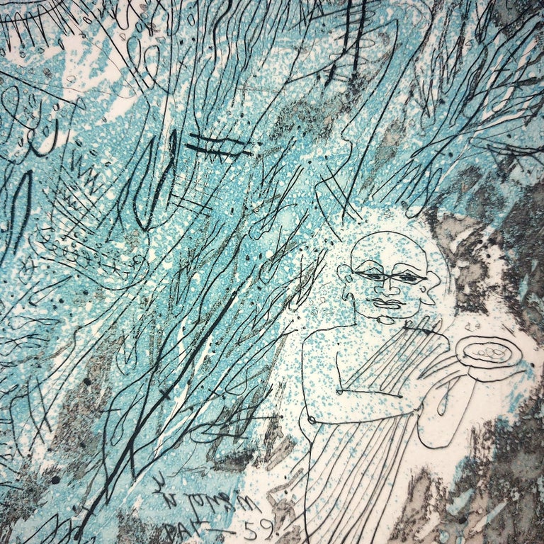 Laxman Pai - Modern Etching Indian Artist Paris Goa Mythology Chagall ...