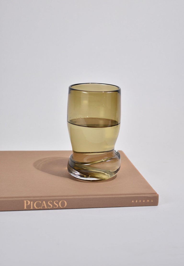 Layered Glass in Olive For Sale at 1stDibs