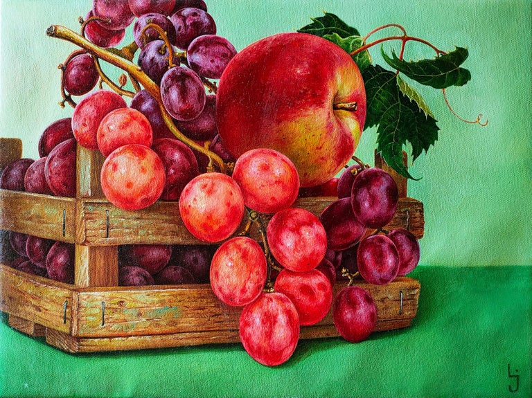 Layong Jingga Probo - On The Green Background For Sale at 1stDibs