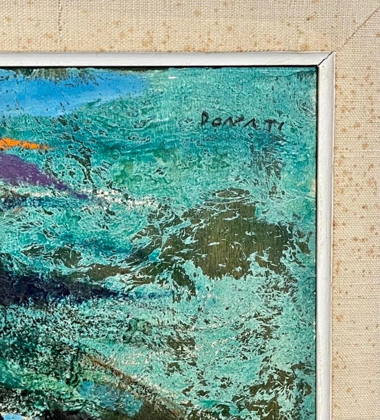 Lazzaro Donati - Italian Modernist Surrealist Woman Color Oil Painting ...