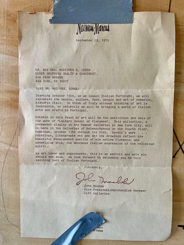 Lazzaro Donati - Italian Modernist Surrealist Woman Colorful Oil ...