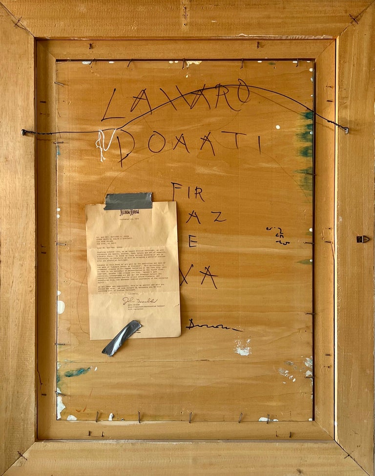 Lazzaro Donati - Italian Modernist Surrealist Woman Colorful Oil ...