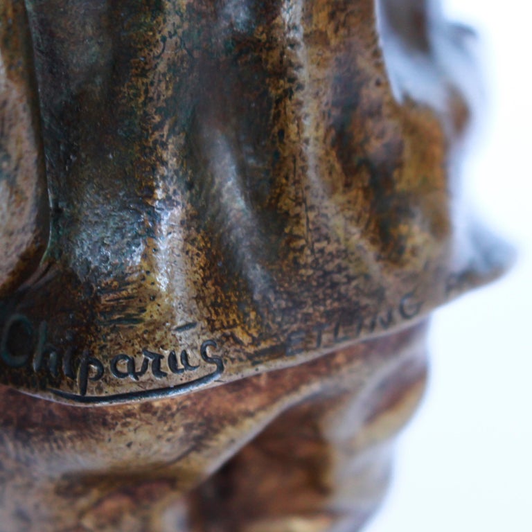 Demétre Chiparus "Lazzarone" Bronze Sculpture of a Young Boy Signed ...