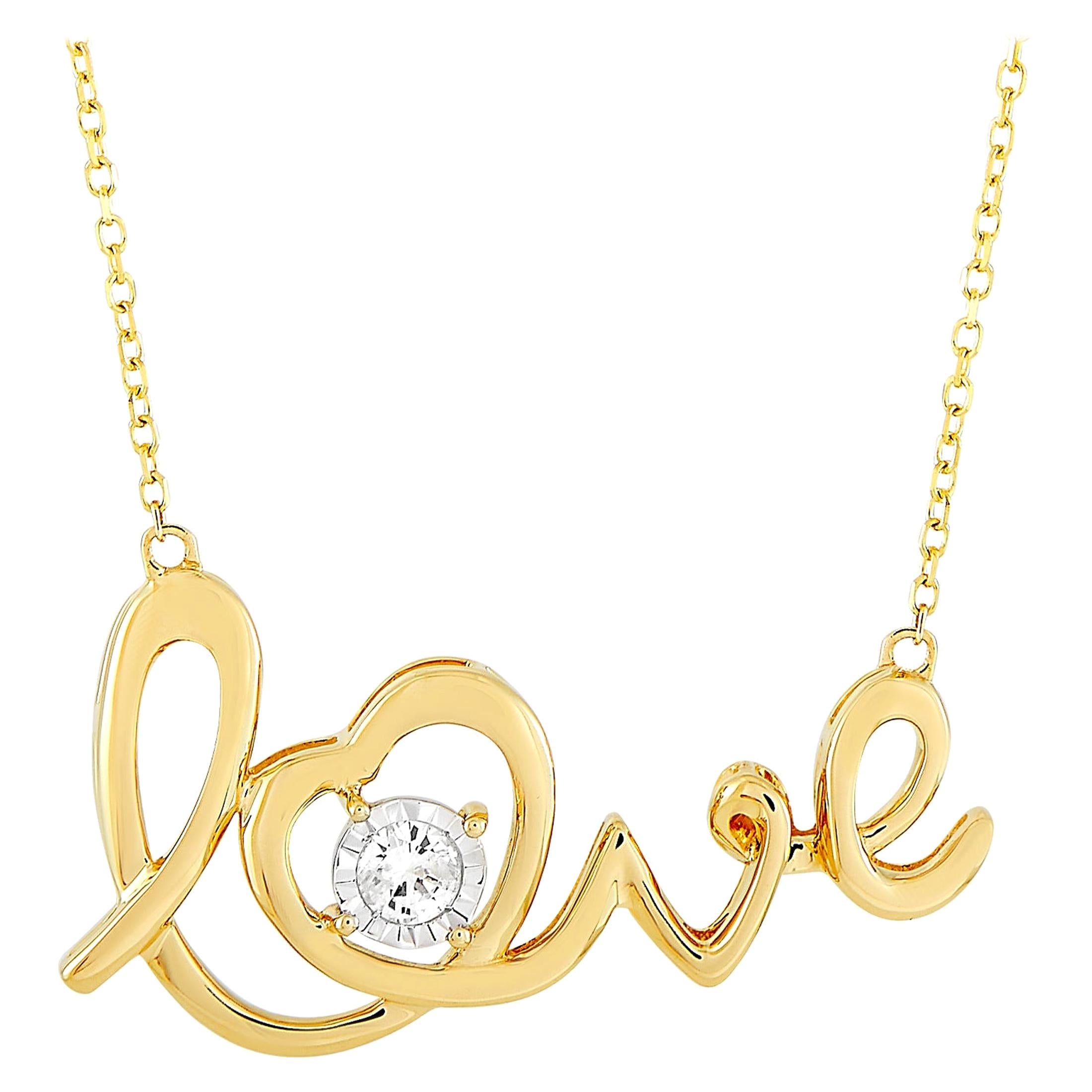 0.10 Carat Ruby Diamond Yellow Gold Family Stick Figure Pendant ...