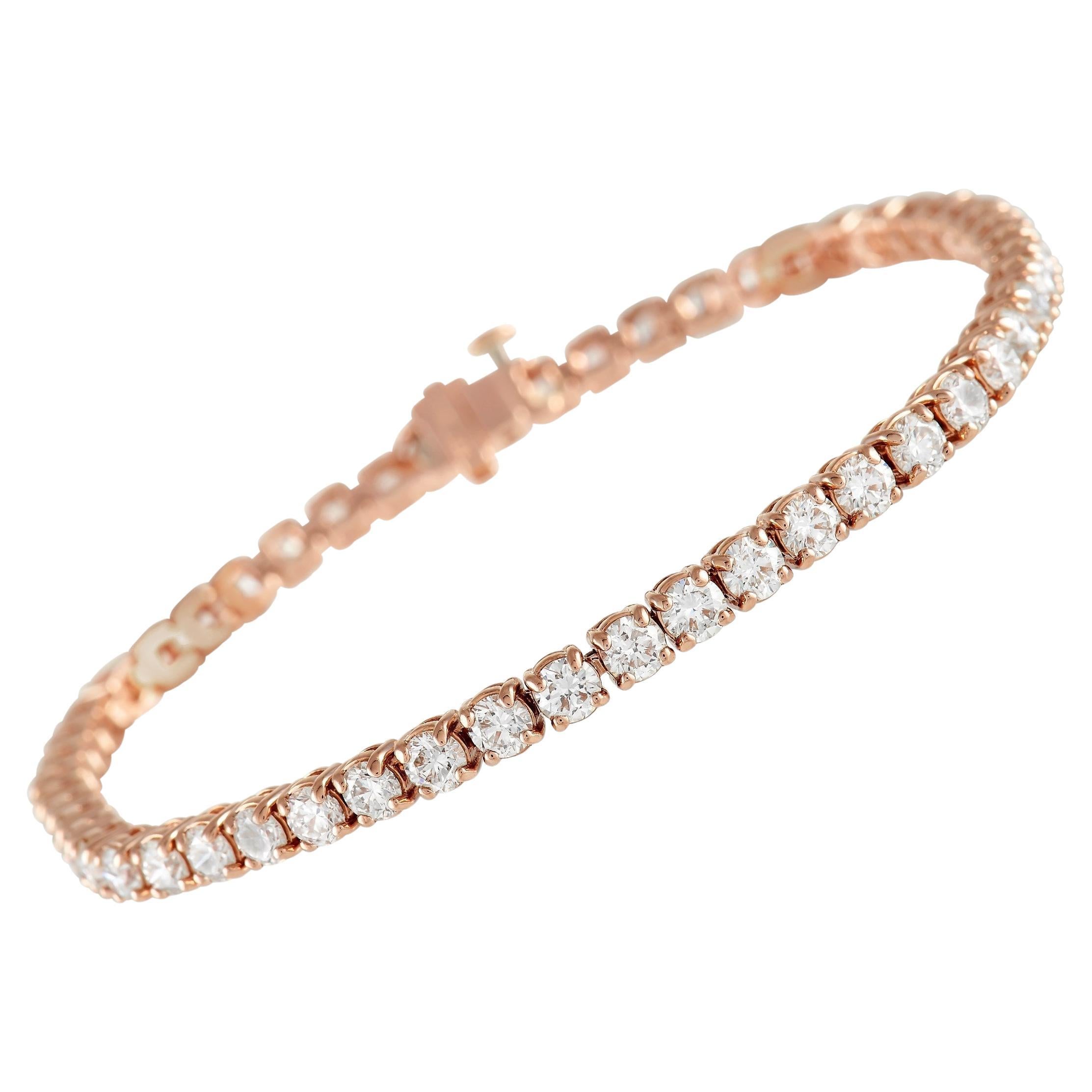 LB Exclusive 14K Rose Gold 1.18ct Diamond Flexible Half Eternity ...