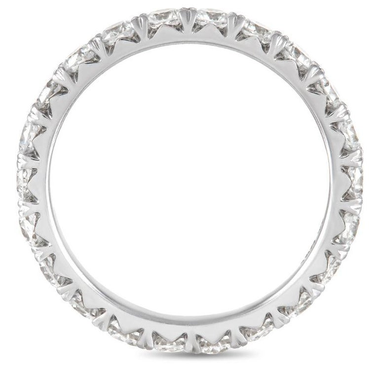 LB Exclusive 14K White Gold 1.70 ct Diamond Eternity Band Ring For Sale ...