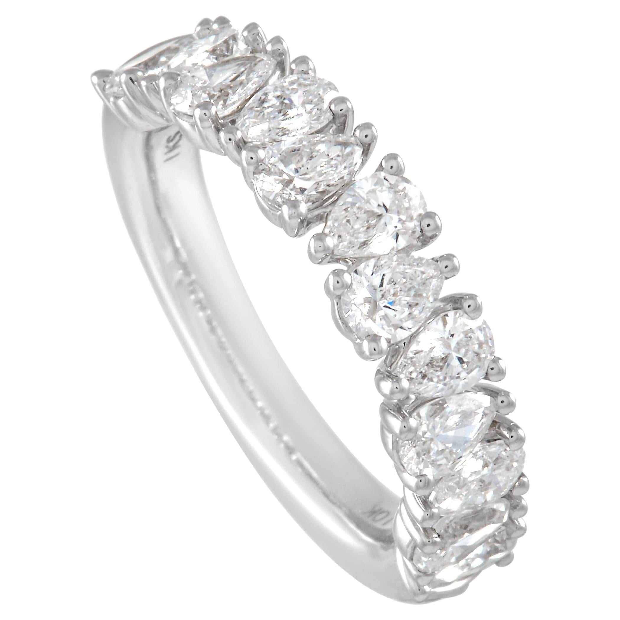 LB Exclusive 14K White Gold 0.40 ct Diamond Ring at 1stDibs