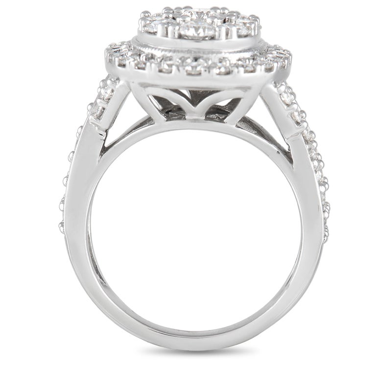 LB Exclusive 14K White Gold 2.00 ct Diamond Ring For Sale at 1stDibs