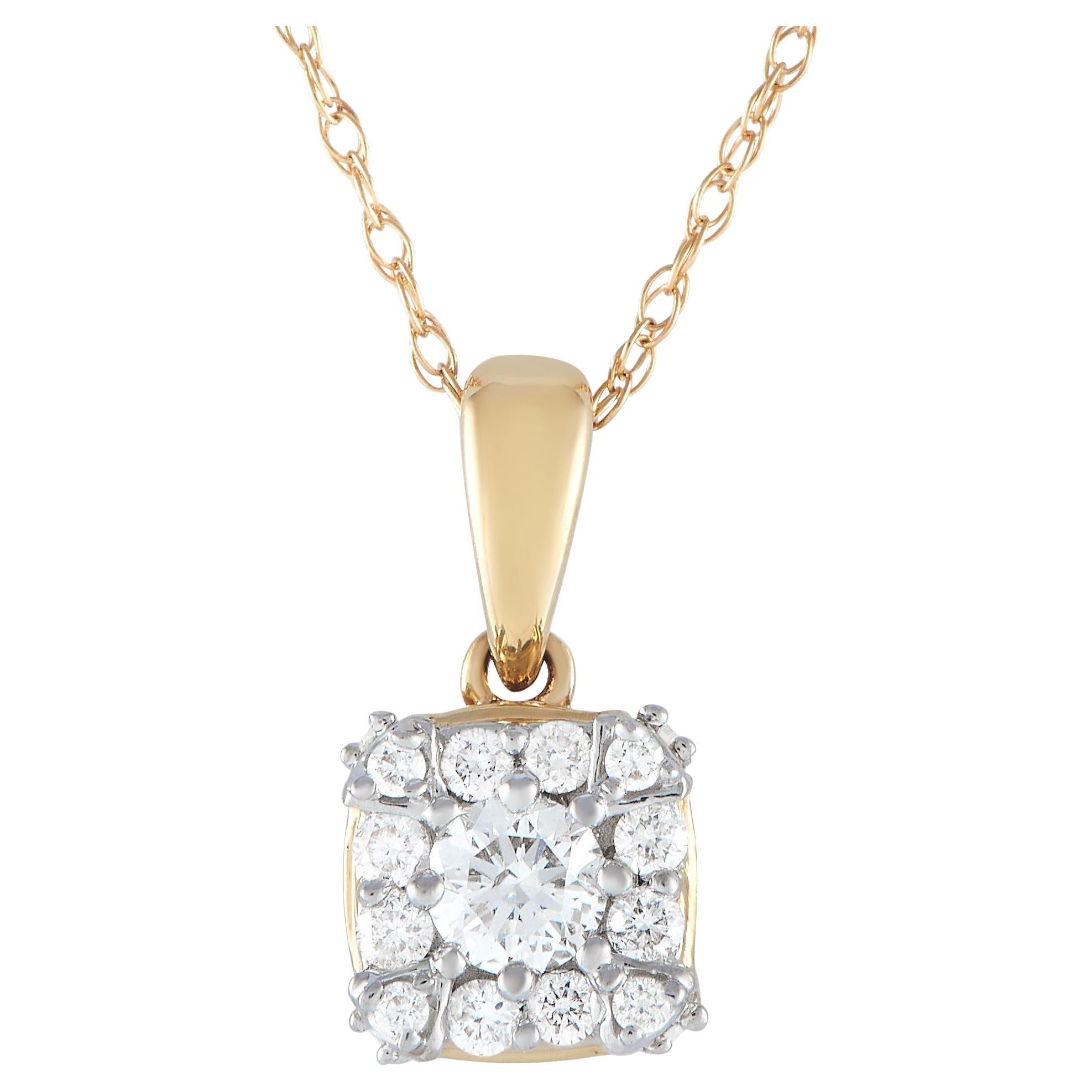 LB Exclusive 14k White Gold 0.25 Carat Diamond Pendant Necklace For ...