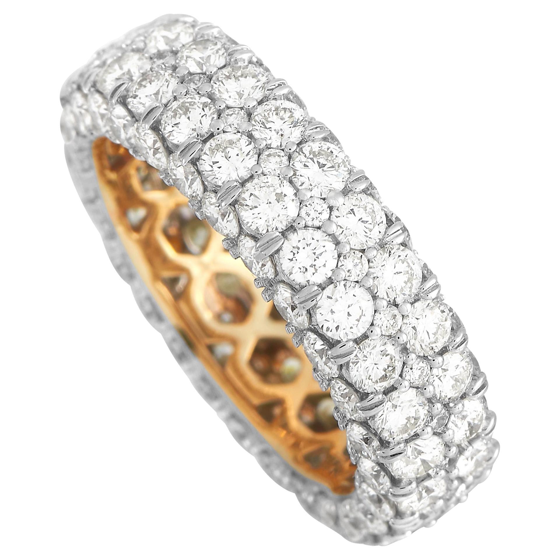 LB Exclusive 14K Yellow Gold 10.49 Ct Diamond Ring For Sale at 1stDibs