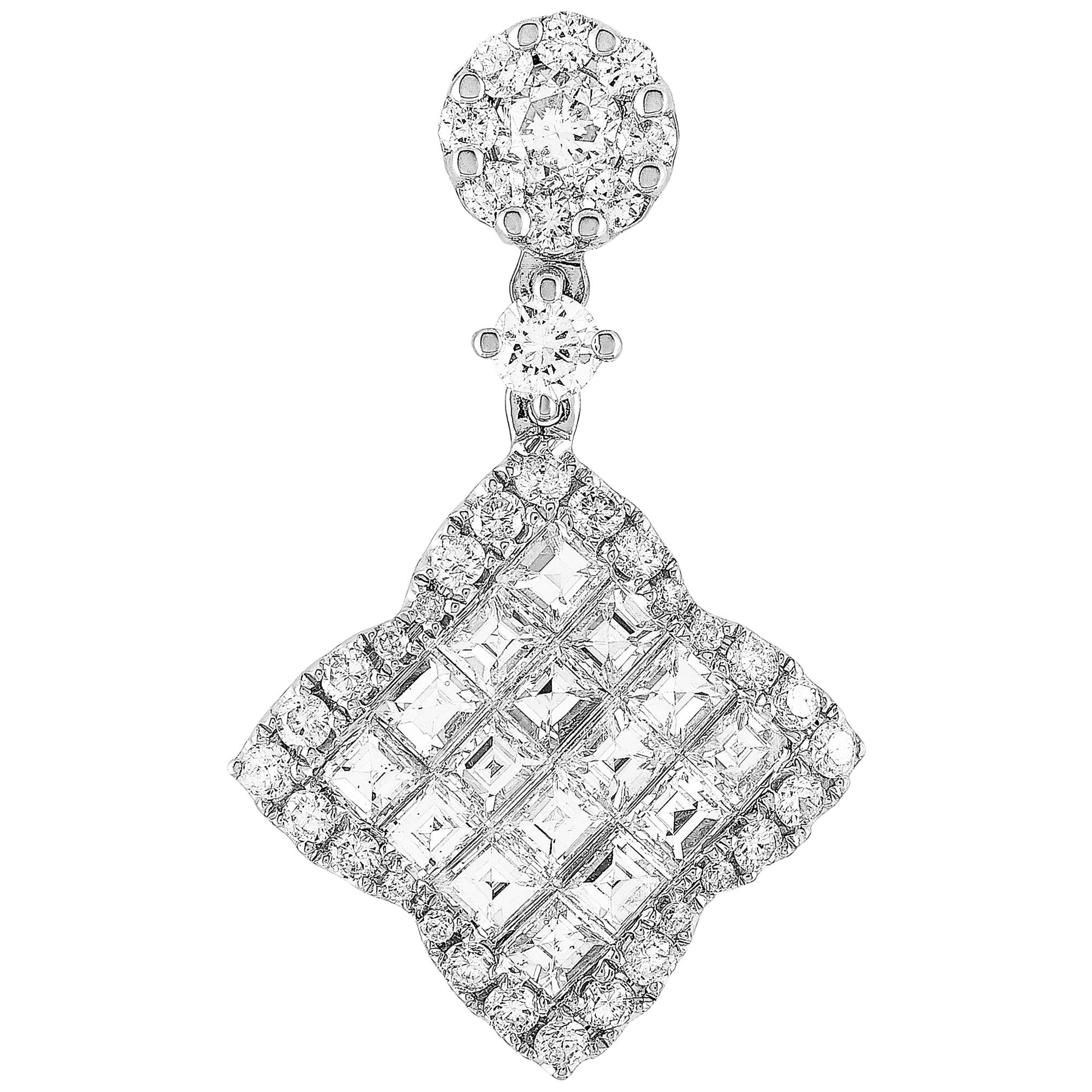 LB Exclusive 18 Karat White Gold Diamond Pendant For Sale at 1stDibs LB Exclusive 18 Karat White Gold Diamond Pendant For Sale at 1stDibs