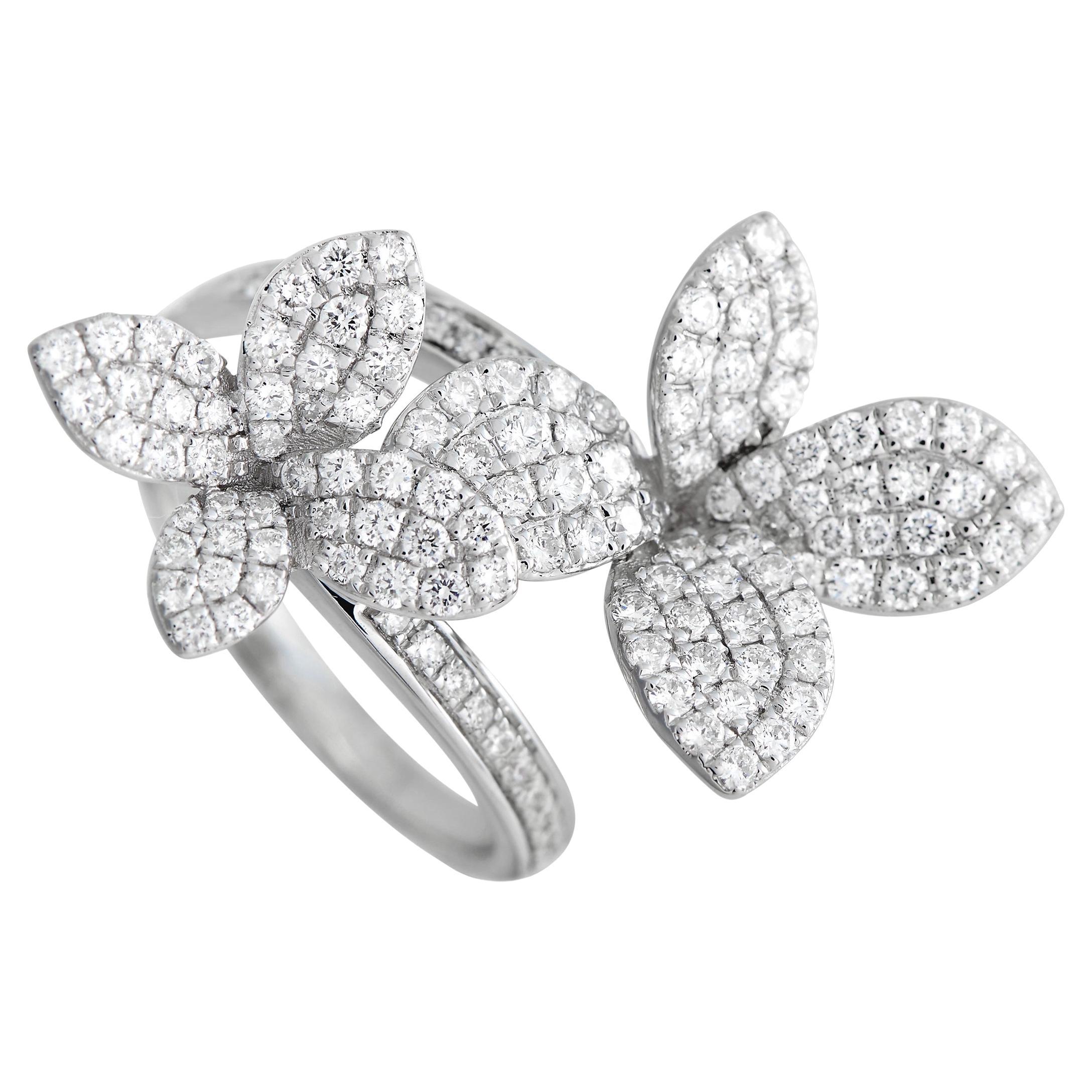 LB Exclusive 18K Yellow Gold 0.51 Ct Diamond and Ruby Ring at 1stDibs