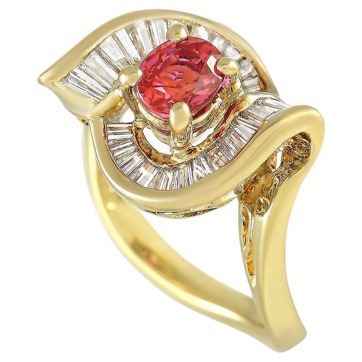 Piaget Ruby Diamond Gold Swans Ring at 1stDibs