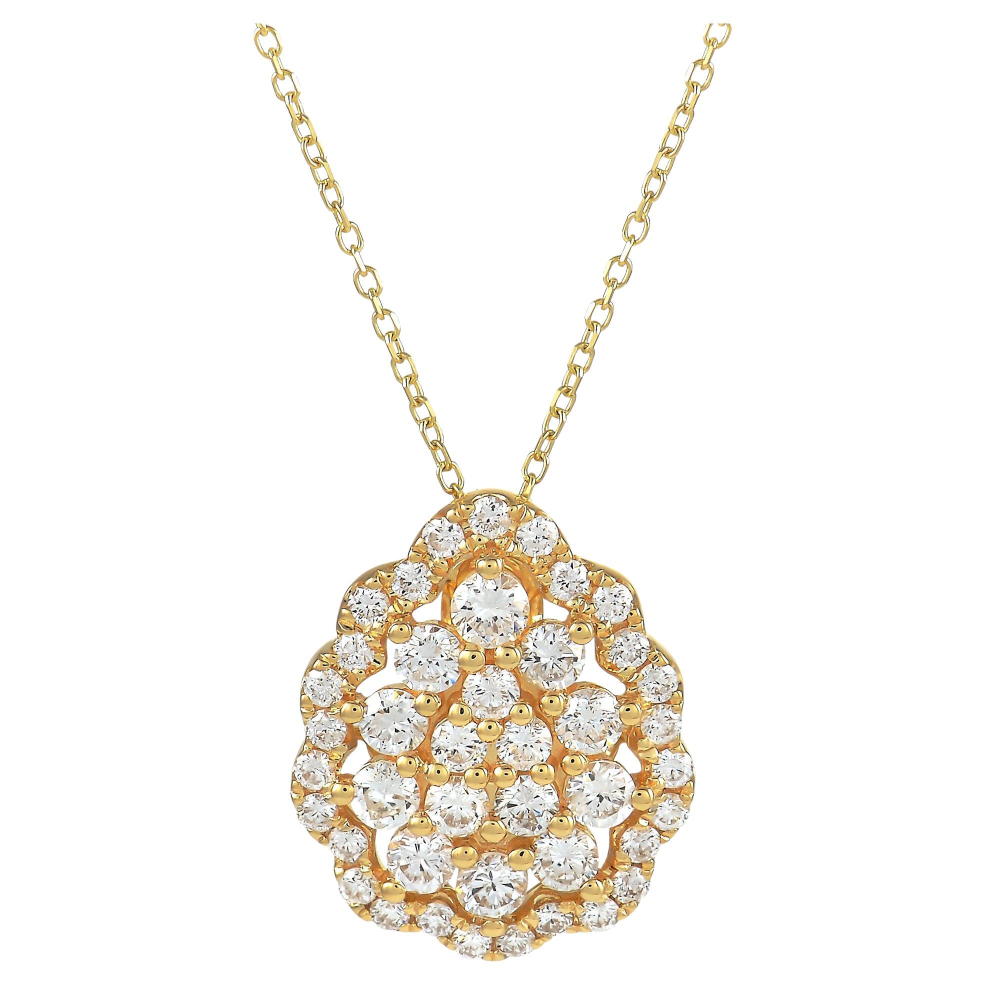 Cathy Waterman Coral Diamond Gold Sunburst Pendant Necklace at 1stDibs